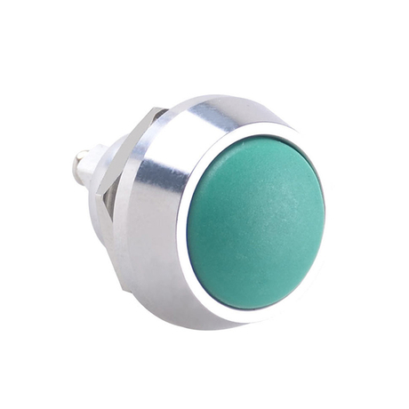 GL-12BP10-S Botón pulsador de cabeza esférica de color verde de medio plástico 12 mm 1NO ...