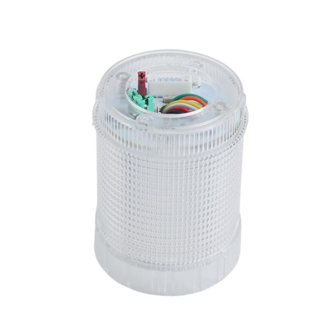 AL50E-W-31D Φ50 White AC220V LED Signal Tower Light Layer With White ...