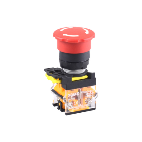 LA115-B1-11ZS 1NO & 1NC Twist Release Emergency Stop Push Button With Mushroom Shape Head And ...
