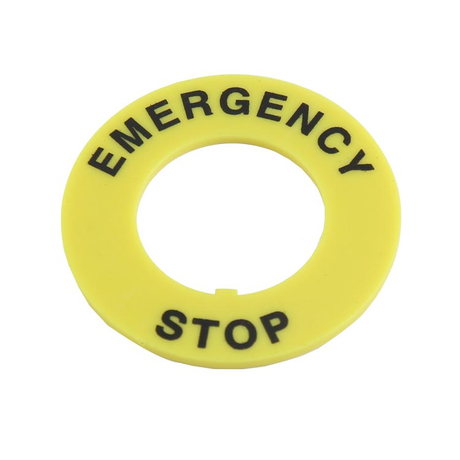GXB2-ER40 Φ40 Yellow&Black Warning Accessories With Words For Emergency ...