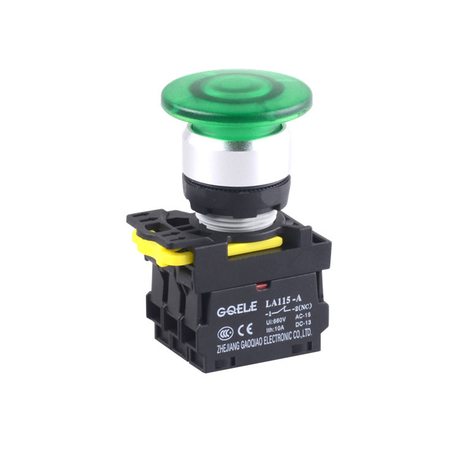 LA115-A2-11MD 1NO & 1NC Momentary & Illuminated Mushroom Push Button ...