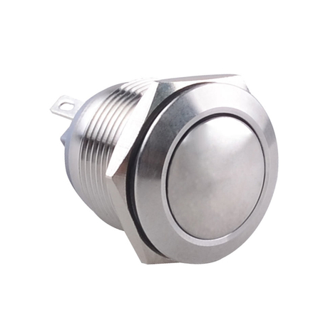 GL-16BA10-S 16mm 1NO Domed Head Anti Vandal Metal Push Button Switch ...