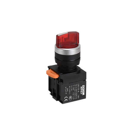 LA115-A5-20XSD/A01 Nuevo tipo de enclavamiento 2NO Interruptor selector ...